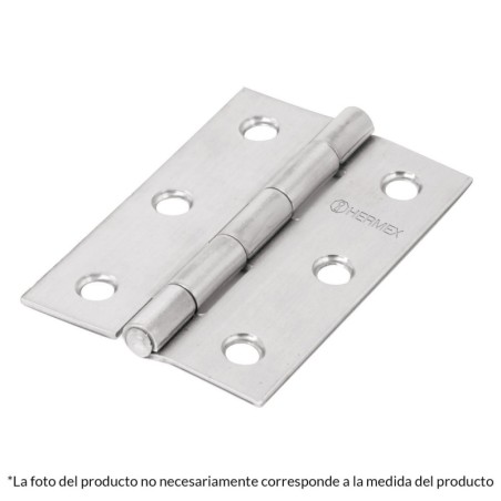 Bisagra rectangular 2-1/2', acero inoxidable